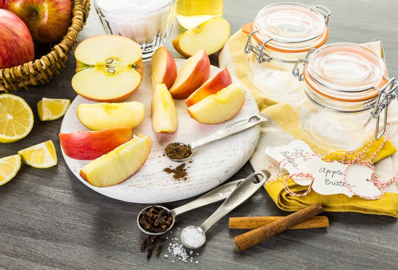 Apple butter stock image. Image of container, making - 59784761