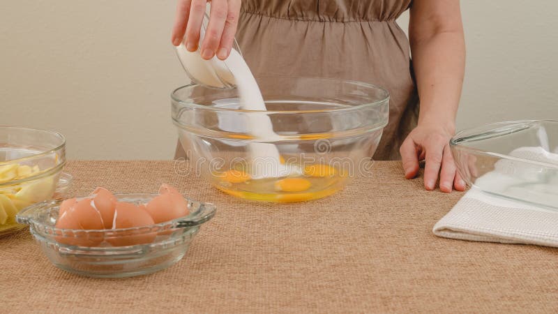 Apple Cake with Biscuit Base Recipe, Step by Step Baking Process ...