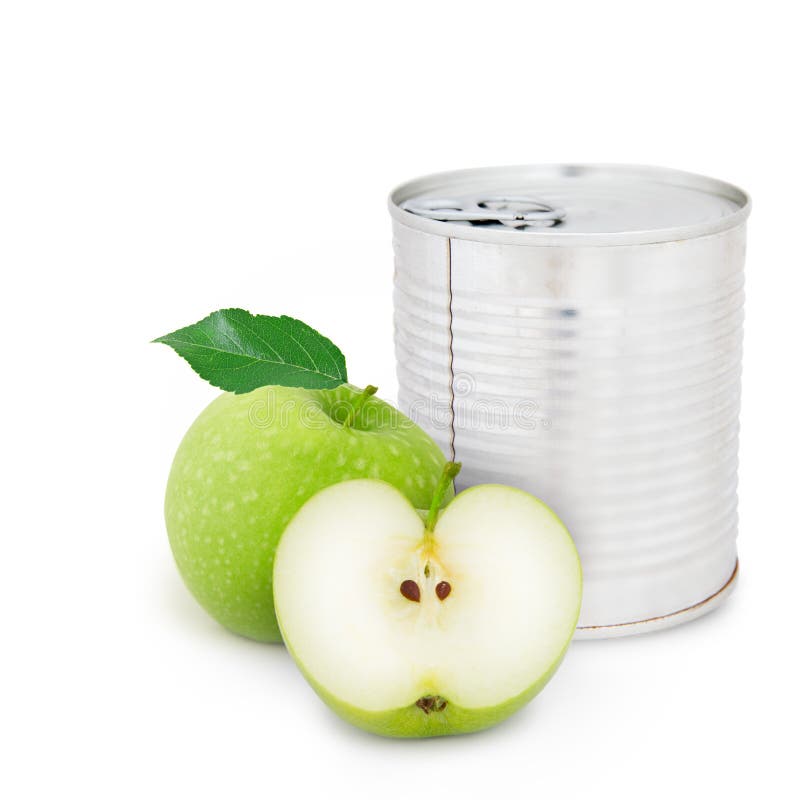 Apple can stock photo. Image of green, closeup, jelly - 43532758