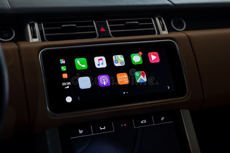 Apple CarPlay Main Screen Menu Editorial Photography - Image of rover ... Apple CarPlay Main Screen Menu Editorial Photography - Image of rover ...