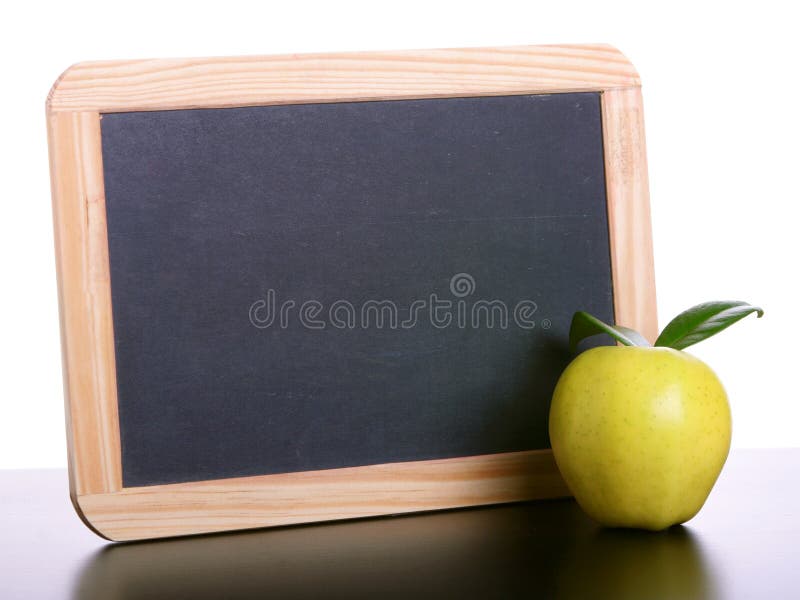 Apple and chalkboard stock photo. Image of space, learning - 20398430