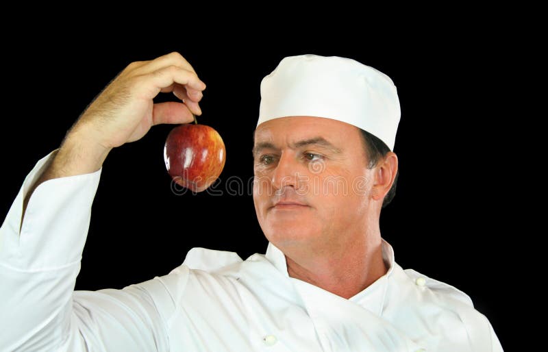 Apple Chef stock photo. Image of caterer, occupation, culinary - 7998654