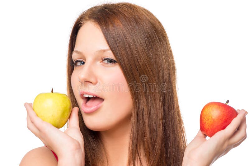 Apple choice stock image. Image of calories, green, background - 77740133
