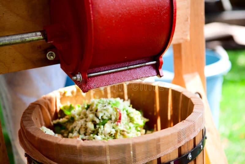 Apple cider production stock image. Image of healthy - 22068997