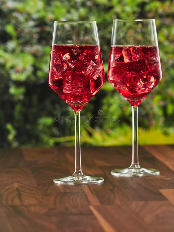 Apple Cider with Red Berry Flavor Stock Image - Image of garden, glass ...