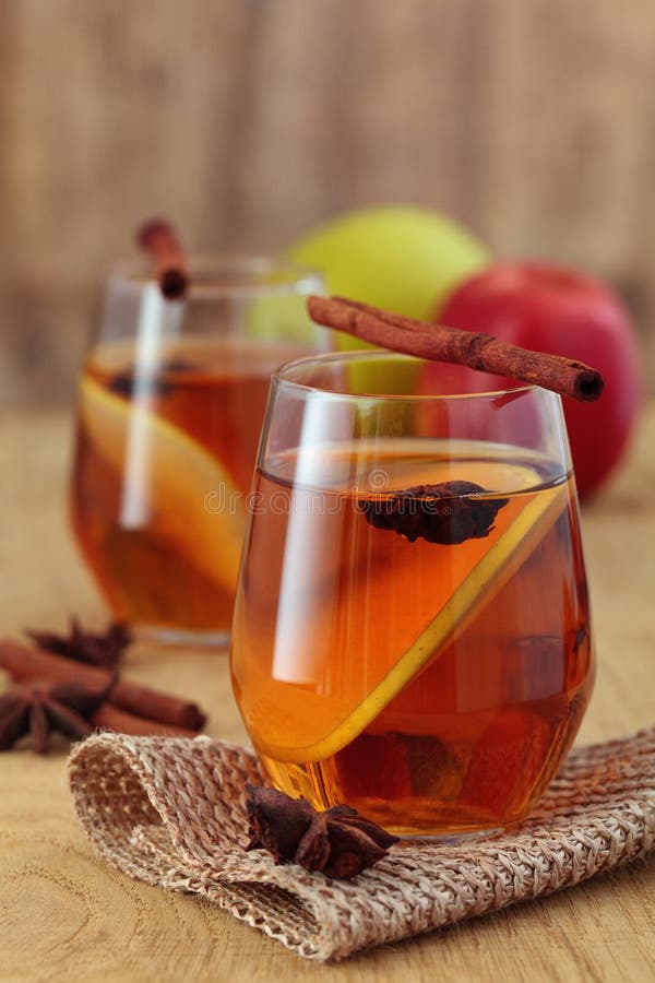 Apple cider with spices stock photo. Image of liquid - 151526072