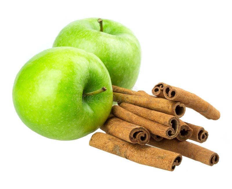 Apple with cinnamon stock image. Image of slice, dried - 45309549