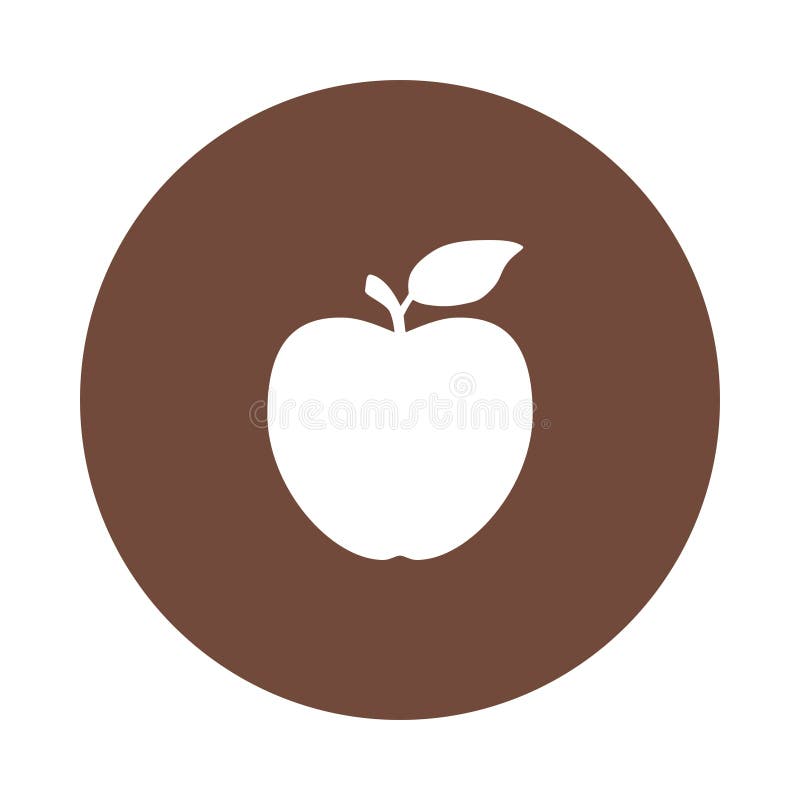 Apple and circle stock vector. Illustration of icon - 173317949