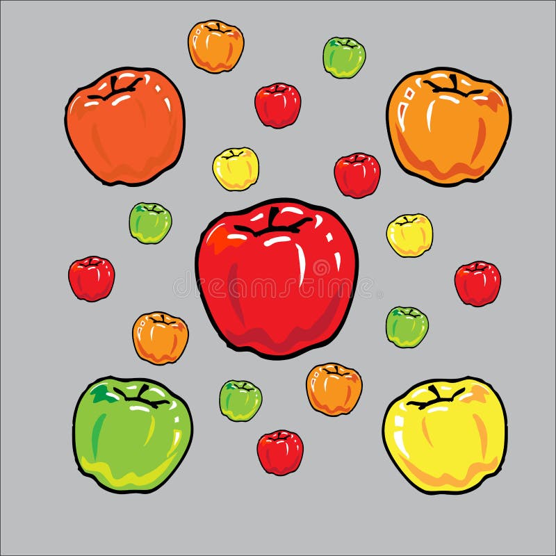 Applesvectorwallpaper Stock Illustrations – 1 Applesvectorwallpaper ...