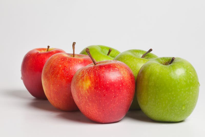 Five apples stock image. Image of healthy, apples, slim - 1784411