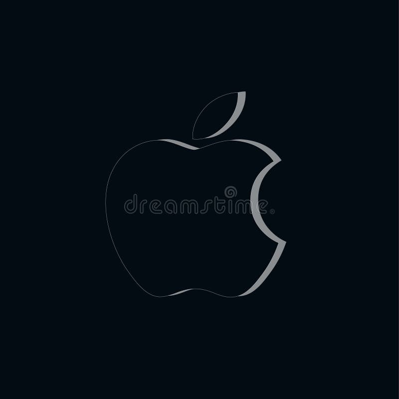 Apple company logo editorial photography. Illustration of isolate ...