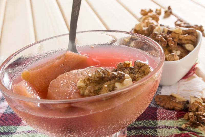 Apple Compote with Wallnuts Stock Image - Image of gourmet, organic ...