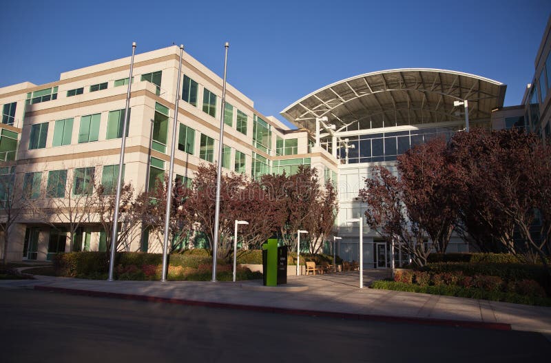 Apple Computer Inc HQ stock image. Image of building - 33997935