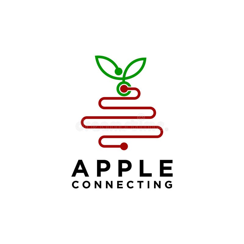 The apple connections stock vector. Illustration of banner - 222313097