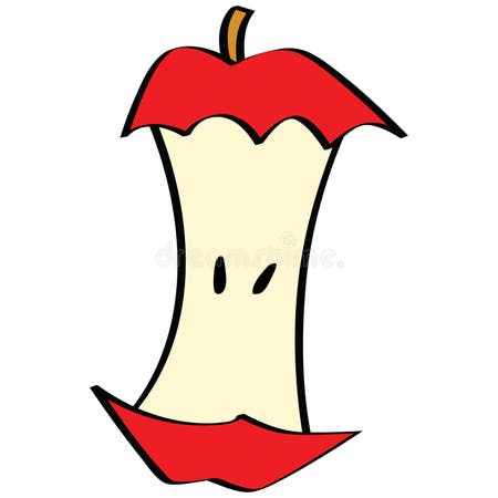 Apple Core Cartoon Stock Illustrations – 1,178 Apple Core Cartoon Stock ...