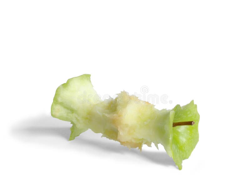 Apple Core stock photo. Image of isolated, diet, fruit - 253352
