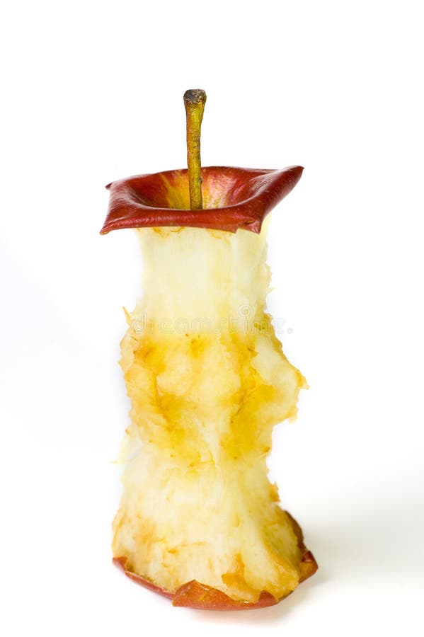 Apple Core stock photo. Image of food, ripe, left, core - 2620516