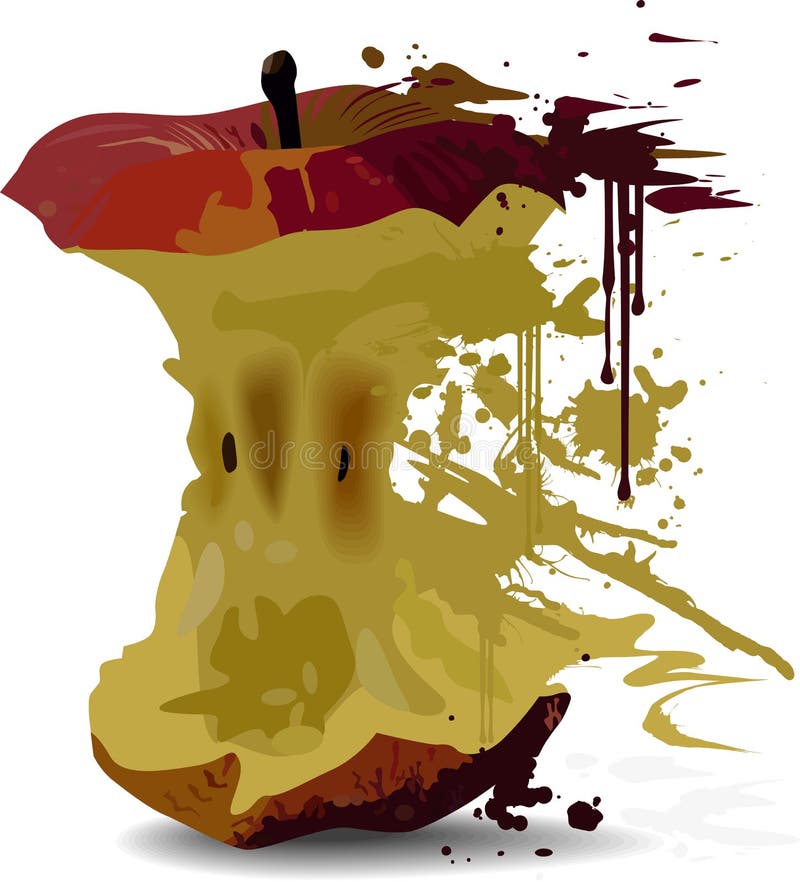 Apple Core stock illustration. Illustration of agriculture - 3821673