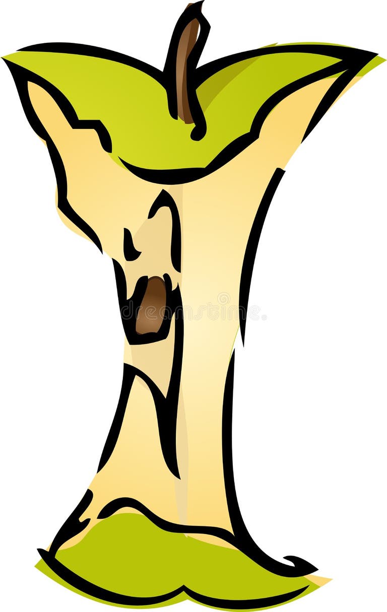 Apple Core Illustration Stock Illustrations – 2,396 Apple Core ...