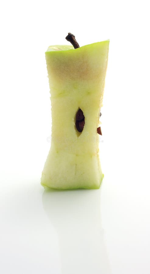 Apple Core stock photo. Image of nutrition, food, white - 6384620