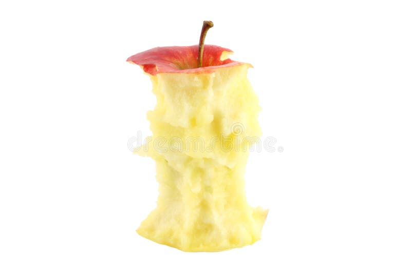 Apple core stock image. Image of closeup, diet, fall, juicy - 7434403
