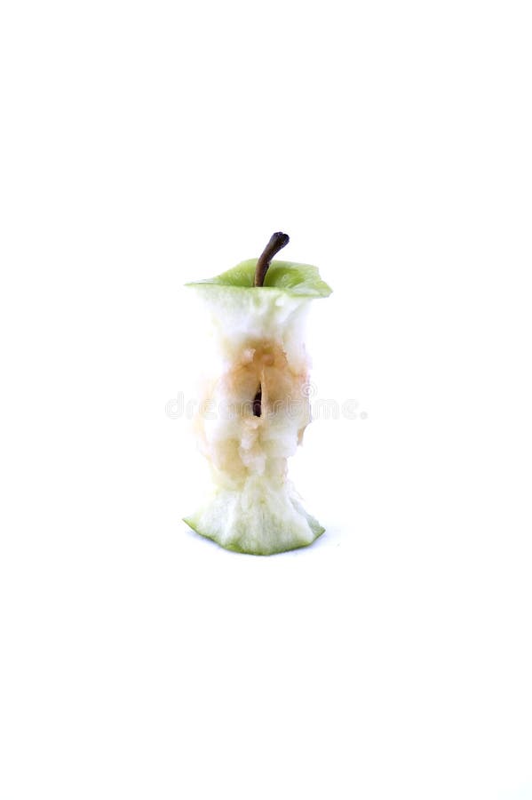 Apple Core stock photo. Image of form, cooking, white, round - 85706