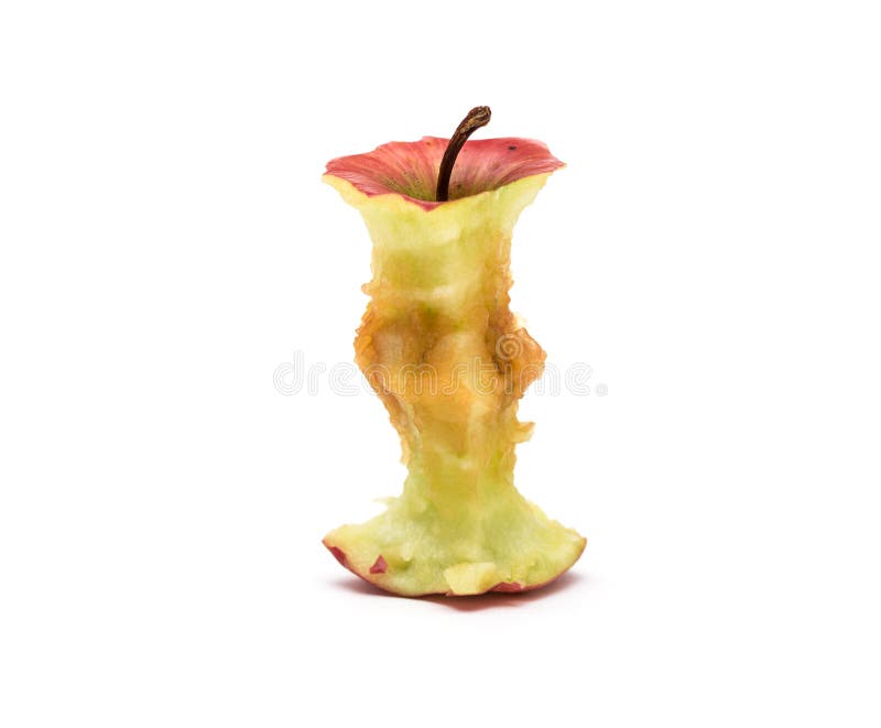 Apple core stock image. Image of fitness, eaten, crisp - 93162701