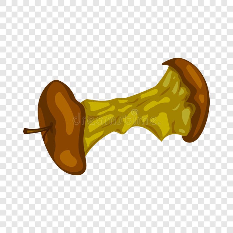 Apple Core Icon, Cartoon Style Stock Vector - Illustration of cartoon ...