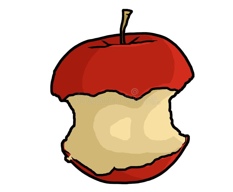 Apple Core Cartoon