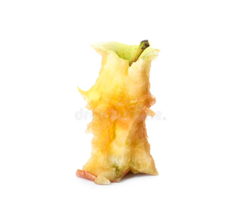 Apple Peel on White Background. Composting of Organic Waste Stock Photo ...
