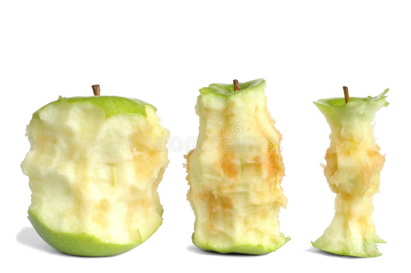 Apple Core stock image. Image of food, diet, healthy, isolated - 198563