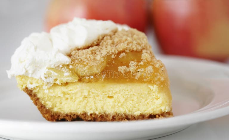 Apple cream cheese pie stock image. Image of soft, double - 2085931