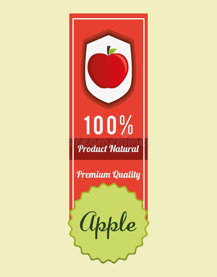 Apple design stock vector. Illustration of label, farming - 59857673