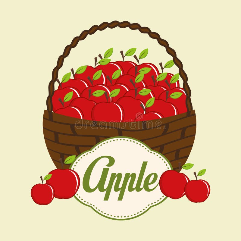 Apple design stock vector. Illustration of nature, plant - 59857723