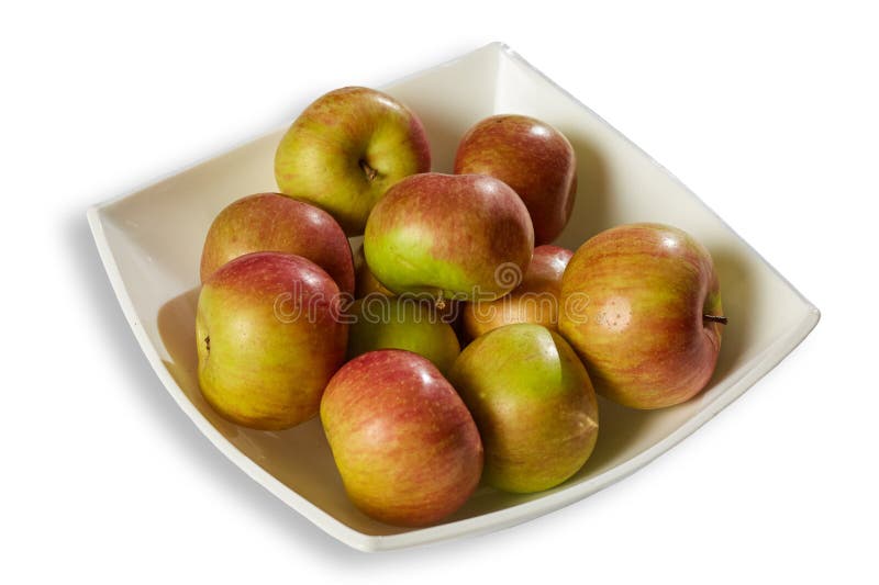 Apple on a dish stock image. Image of diet, organic, healthy - 66550779