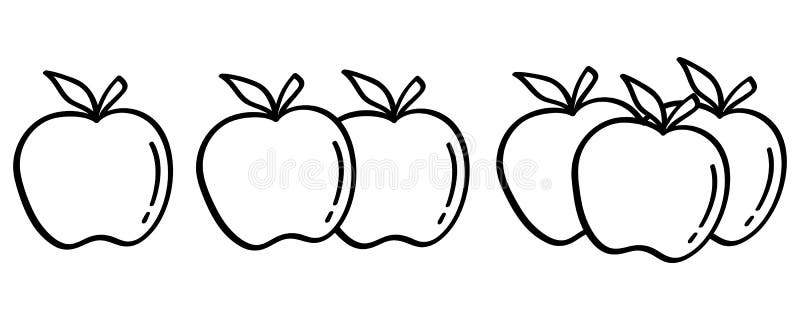 Hand drawn apple stock vector. Illustration of freshness - 254683962