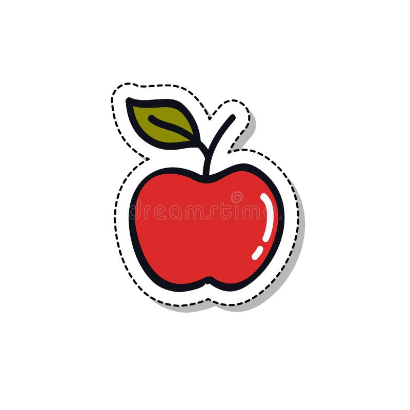 Apple doodle icon stock illustration. Illustration of agriculture ...