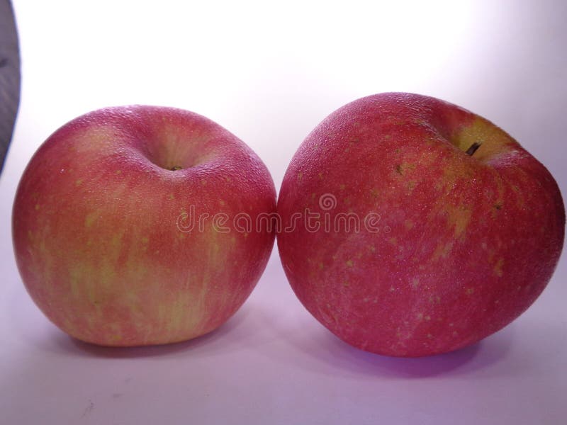Apple, Double Apple, Two Apple , Pink Apple, Fruit. Stock Photo - Image ...