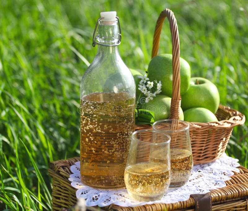 Apple drink outdoors stock photo. Image of cocktail, group - 31438202