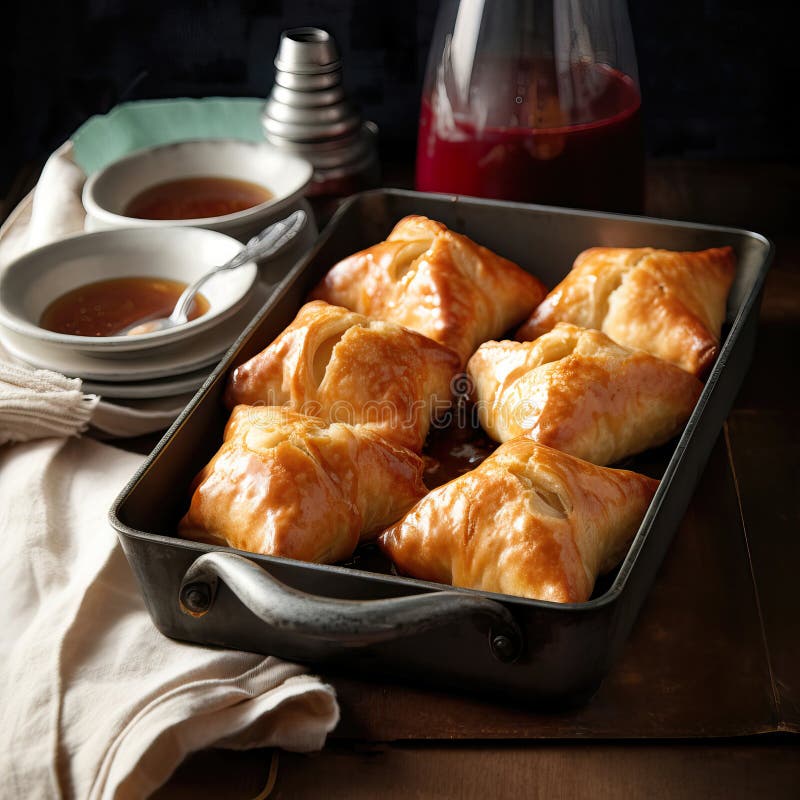 Apple dumplings stock illustration. Illustration of cooking - 274030894