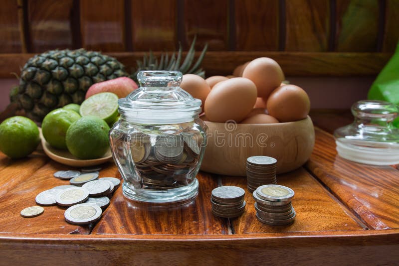 Fruit and money stock image. Image of balance, fruit - 24575717