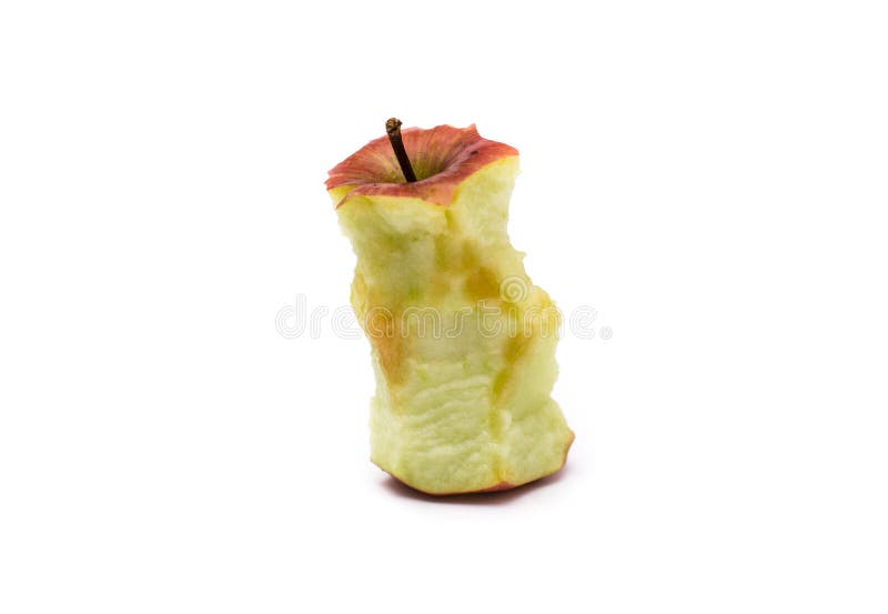 Gegessener Apfel stockfoto. Bild von wachstum, garten - 83414458