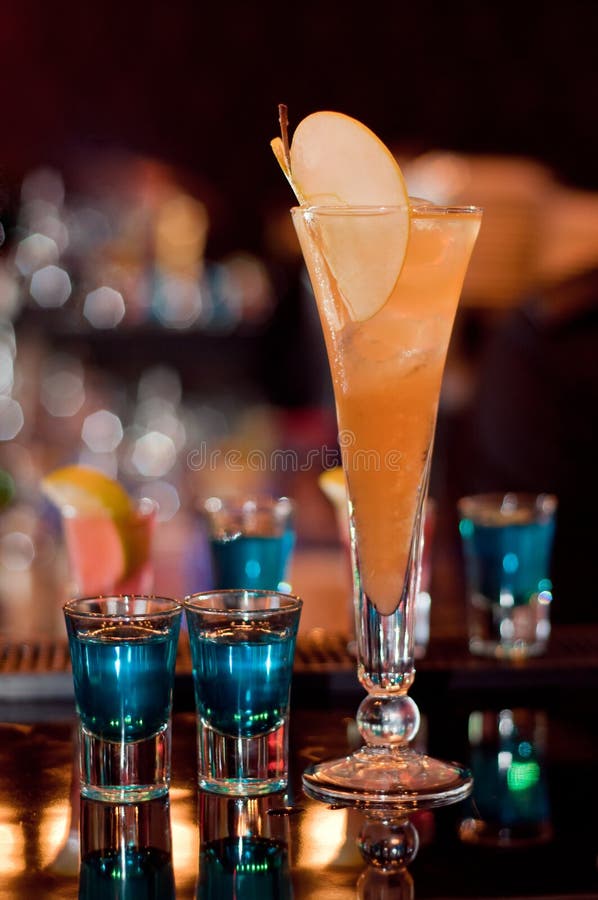 Exotic cocktail stock image. Image of beverage, orange - 14364139