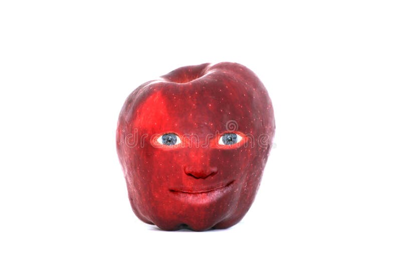 Apple Face stock photo. Image of face, fruit, natural - 15993116