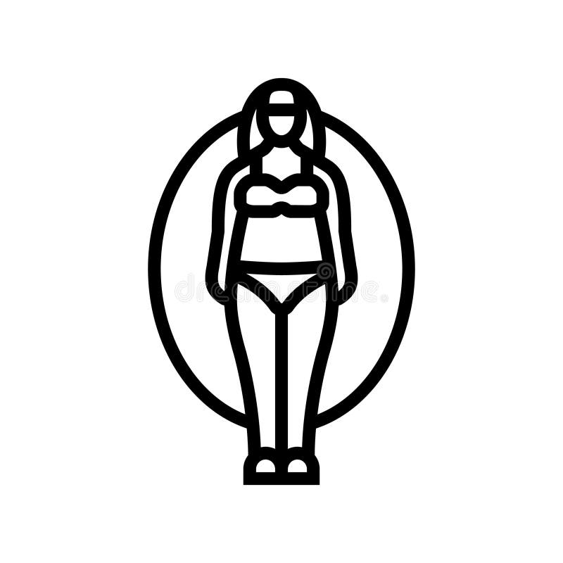 Apple Female Body Type Color Icon Vector Illustration Stock Vector