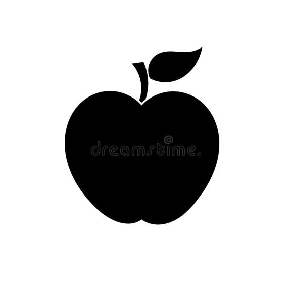 Apple forma vector ilustración del vector. Ilustración de sencillo ...