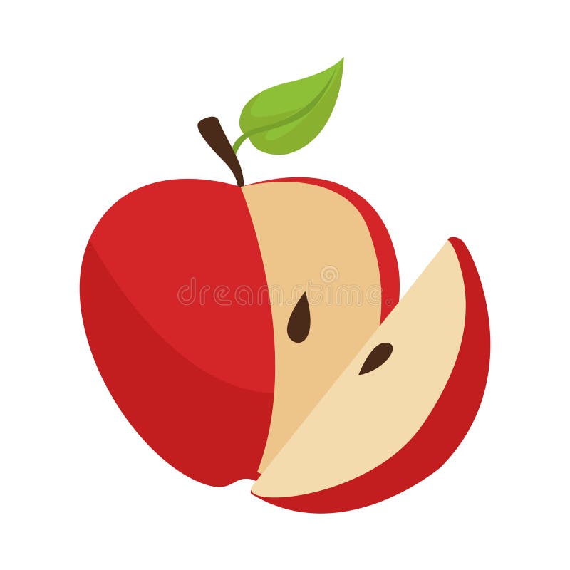 Apple fresh fruit stock vector. Illustration of food - 219044001