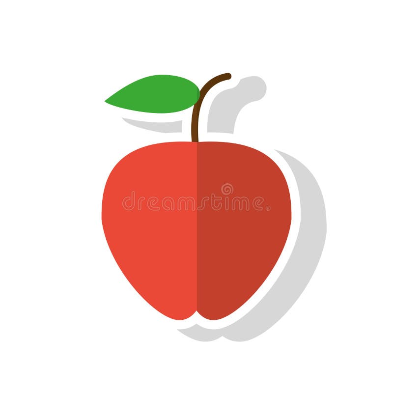 Apple fruit design stock illustration. Illustration of object - 79887273