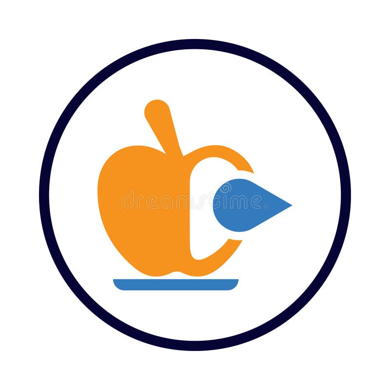 Apple, Fruit, Diet, Vitamin, Protein, Apple Fruit Icon Stock Vector ...