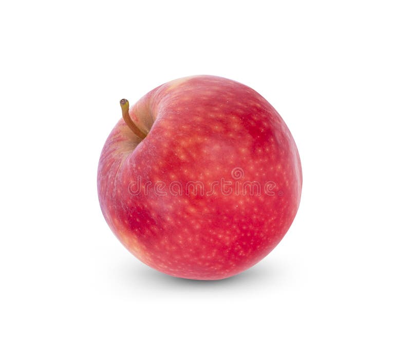 An Apple Fruit Isolated on White Background Stock Photo - Image of ...